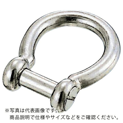 特長：W寸法が広く、太いロープなどにも対応できます。ピンの出っ張り（摘む部分）を除いているので、ロープなどがひっかかりません。用途：チェーン・ワイヤ・ロープ等の連結金具として、また端末の金具のジョイントに。仕様：使用荷重(kN)：2.45ね...