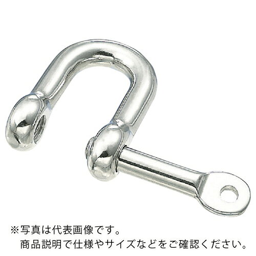 特長：ピンが枠から抜け落ちないので、うっかりピンを落とす事がなく、高所での作業などに適しています。用途：チェーン・ワイヤ・ロープ等の連結金具として、また端末の金具のジョイントに。仕様：使用荷重(kN)：2.94ねじ径：M-10D(mm)：9...