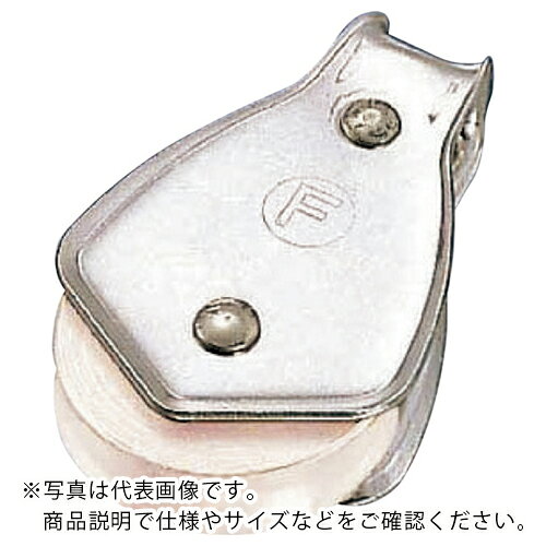 特長：小型・軽量の滑車です。用途：ロープ等を通し、荷物等の吊り上げ・引張り作業に。仕様：車径(mm)：35最大使用ロープ径(mm)：6車数：1寸法(mm)B：13寸法(mm)C：7.5車溝幅(mm)：5車幅(mm)：8.5L(mm)：60材...