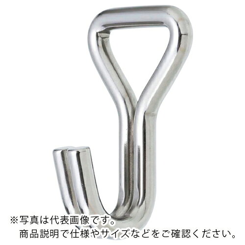 特長：ステンレス製で錆びにくく、耐久性に優れます。用途：チェーン・ワイヤ・ロープ等の連結金具として、また端末の金具のジョイントに。仕様：使用荷重(kN)：1.47D(mm)：10L(mm)：100W(mm)：46H(mm):40R(mm):...