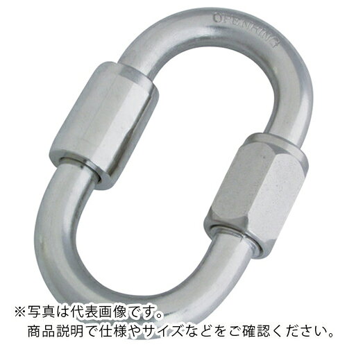 特長：連結部分を回転させることにより、太いロープなどにも容易にセットできます。用途：チェーン・ワイヤ・ロープなどの連結や、端末の金具のジョイントに使用。仕様：使用荷重(kN)：3.92D(mm)：6L(mm)：43B1(mm)：18B2(m...