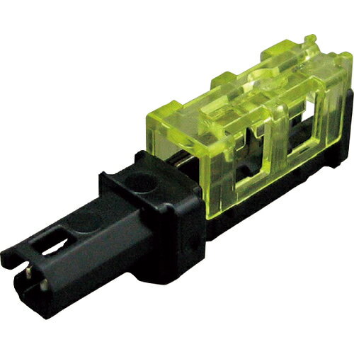 特長：単一コネクタでオス・メス接続が可能です。コネクタをつなげ、多極としても使用可能です。電線被覆むき不要です。プライヤにて簡単接続。RoHS対応仕様：色：黄透明長さ(mm)：25.9幅(mm)：5.8高さ(mm)：6.4定格電圧(V)：1...