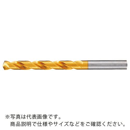 特長：X型シンニング採用、難削材加工に最適なコーティング付きドリルです。用途：合金鋼、難削材、ステンレス、チタン合金用。仕様：刃径(mm)：10溝長(mm)：87全長(mm)：133ねじれ角(°)：130表面処理：TiNコートTi材質／仕上...