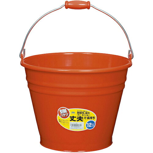 特長：広口タイプで使いやすく、軽くてサビにくいアルミハンドル製です。用途：現場、洗車用等に。仕様：容量(L)：12間口(mm)：325高さ(mm)：247色：レッド熱さ、寒さに強い丈夫で長持ちするバケツ材質／仕上：本体：ポリエチレンハンドル...