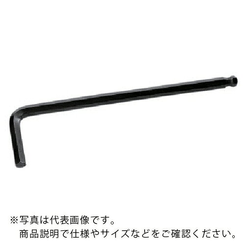 特長：ボール加工により、縦.斜め25°の傾斜迄作業が可能で、効率が大幅に向上します。用途：六角穴付きボルト・六角穴付き止めネジの締結作業。仕様：対辺寸法(mm)：4首下寸法(mm)：23全長(mm)：107全長(mm)×首下長(mm)：10...