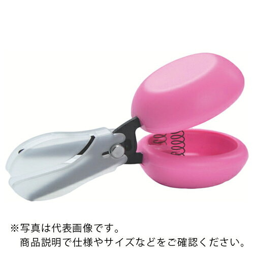 特長：初めてはさみを使う乳幼児や、握力の弱い方でも使えます。用途：握力の弱い方に。ガムテープなどの粘着物を切る際に。仕様：刃長(mm)：32刃厚(mm)：2.1全長(mm)：115色：ピンクカバー付きユニバーサルデザインフッ素コーティング材...