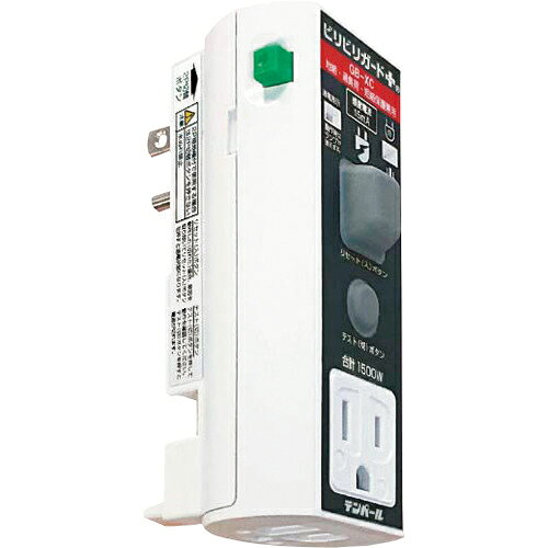 特長：電気機器の漏電をコンセント側で遮断します。2P接地極付コンセント／2Pコンセントの両方に対応。3芯タイプ 2芯タイプにも対応。おそろしい漏電もガードします。仕様：サイズ(mm)：112×50×53定格感度電流(mA)：15動作時間：0...