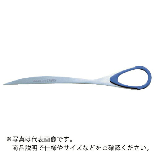 特長：手に優しいソフトリングタイプです。ステンレスと樹脂部分の分別廃棄可能です。曲線刃のため軽い力で楽に切れます。ハンドルのゴムを外すとオールステンレスになるので衛生的に使用できます。用途：封筒などの開封に。仕様：刃長(mm)：85刃厚(m...