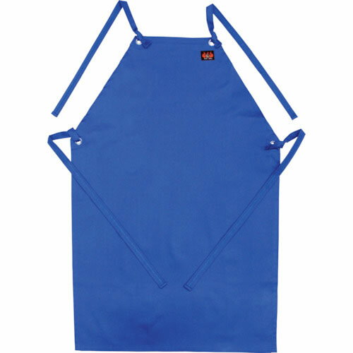 特長：高い防炎性能を有しています。洗濯しても防炎効果が持続します。静電気が発生しにくいです。用途：溶接、溶断、火気のある現場に。仕様：色：ブルーサイズ：Lタイプ：防炎全長(mm)：1100幅(mm)：600JIS L 1091 E法（LOI...