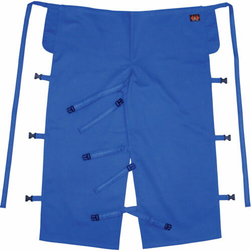 特長：高い防炎性能を有しています。洗濯しても防炎効果が持続します。静電気が発生しにくいです。用途：溶接、溶断、火気のある現場に。仕様：色：ブルーサイズ：Fタイプ：防炎全長(mm)：900幅(mm)：600JIS L 1091 E法（LOI値...