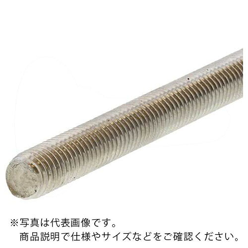 特長：頭がなく全長がネジ部のボルトです。現場で必要に応じた長さに切断して使用することができます。「長ネジ」、「全ネジ」と呼ばれることもあります。耐食性があり、錆びにくい材質です。仕様：ねじ径：W3/4長さ(mm)：1000全ねじ材質／仕上：...