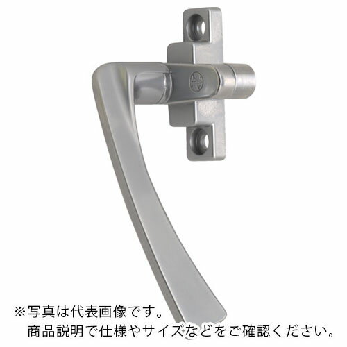 特長：引違い窓に使用する引寄せハンドルです。用途：引違い窓の施錠、開閉のハンドルとして。仕様：色：サチライトクロム勝手：左勝手角軸L(mm)：19対応受け：ATU-1・ATU-2・ATU-3表面仕上：サチライトクロム材質／仕上：亜鉛ダイカス...