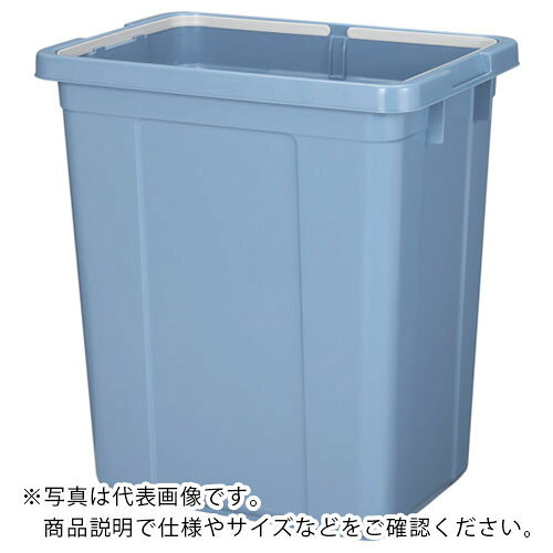 特長：本体側面の凸凹は強度を兼ね備え、ポリ袋止め付きです。用途：ゴミ箱仕様：色：ブルー間口(mm)：515奥行(mm)：365高さ(mm)：580容量(L)：75適合フタ：00058食品衛生法適合（ポジティブリスト適合）材質／仕上：ポリプロ...