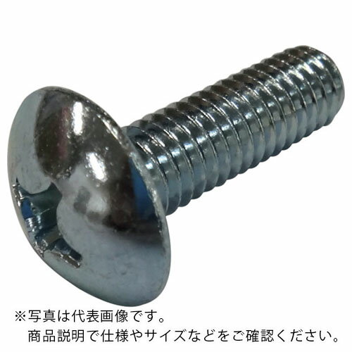 特長：丸い頭部形状で、ナベ小ねじに比べて頭部は低く外径が大きいです。他の小ねじ類に比べて頭部の外径が大きいため、部材との接地面積が増えて多少の緩み止め効果が得られます。頭部が低く見た目がきれいなため、デザインを重視して使用をされることがあり...
