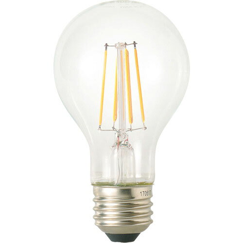 特長：一般電球のように全方向へ光が広がる電球です。仕様：明るさ(lm)：485光源色：電球色外径(mm)：60全長(mm)：106消費電力(W)：3.5口金：E26定格寿命(時間)：20000電源(V)：AC100配光角度(°)：290相当...