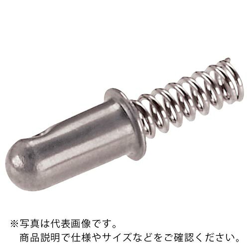 特長：カラー付先端部球形、スリーブタイプのプランジャーです。用途：位置決め用に。仕様：荷重(N)：5.3 - 7.2ストローク(mm)：1.1全長(mm)：13ピン径(mm)：3本体径(mm)：3カラー径(mm)：4.1本体長(mm)：7バ...