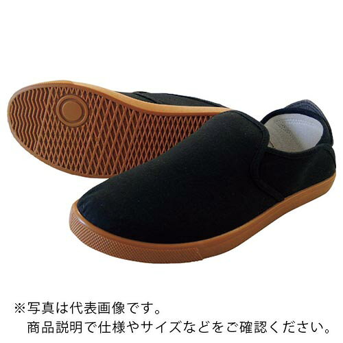 特長：かかとが踏めて脱ぎ履き楽々で作業できます。屋内外両方に使えます。用途：脱ぎ履きの多いお仕事に。一般作業、軽作業、農作業に。仕様：寸法(cm)：24.5足幅サイズ：EEE色：ブラック材質／仕上：甲被:綿靴底:合成底　●代表画像について ...