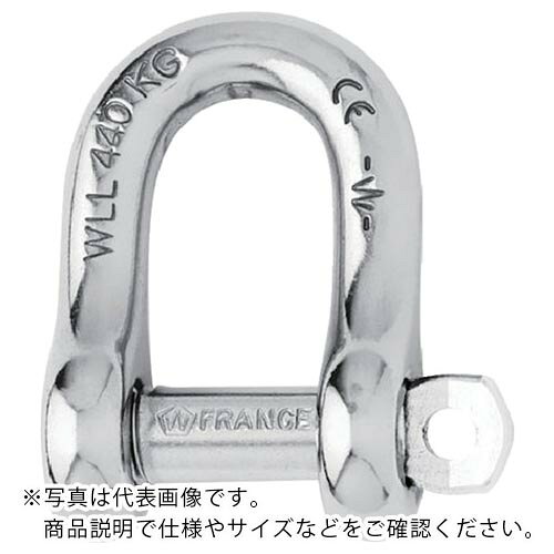 特長：ピンが抜けない仕様のため、ピンをなくす心配がありません。丁寧に鍛造されたシャックルは非常に頑丈で使用荷重が大きく、安心して使用できます。ステンレス(SUS316L)製で、非常に優れた耐食性があります。Wichard社の特許技術によって...