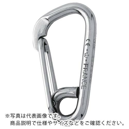 特長：丁寧に鍛造されたステンレス(SUS316L)製で非常に頑丈で安全に使用できます。本体にはCEマーク(機械指令)が刻印されております。用途：ロープ、チェーン、ワイヤーなどのと締結金具として。仕様：使用荷重(kN)：1.57使用荷重(kg...