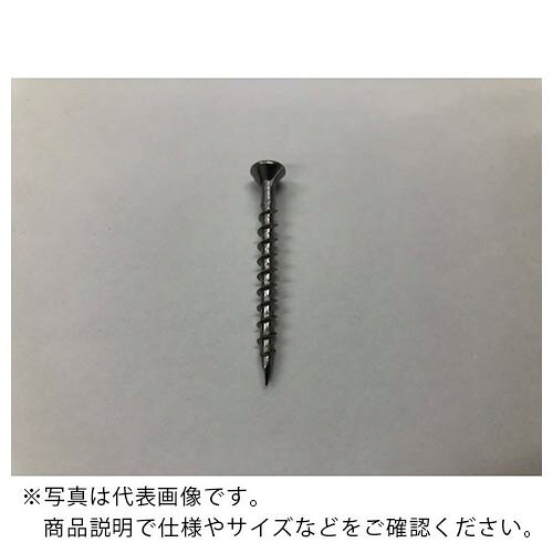 特長：先端のスプーン状の切刃で木材の繊維を切削、下穴を開けながらネジ山が木材にねじ込まれるため、木割れを防ぎます。太めネジの為、取付け後の保持力も高レベルで確保。木材の節目、硬さも関係なく確実に締結が出来ます。薄鉄板(厚さ1.0mm以下)で...