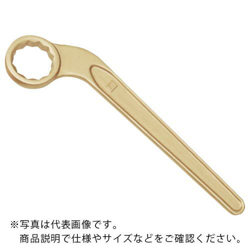特長：火花が出ない耐腐食性のあるアルミニウム青銅製防爆工具です。ISO基準に準じて製造されています。用途：防爆が必要な環境。仕様：二面幅寸法(mm)：28全長(mm)：295BAM(ドイツ連邦材料試験所)認定品米国認定機関　FM Appro...