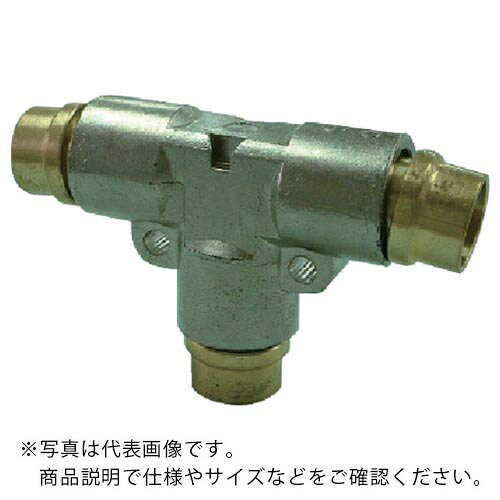 特長：用具不要のワンタッチ着脱です。チューブへの傷がつきにくいロック構造です。ボディが金属製で衝撃などに強い構造になっています。スパッタチューブの保護用ハイネックタイプです。用途：溶接環境エア配管用仕様：適合チューブ外径D(mm)：6×6×...