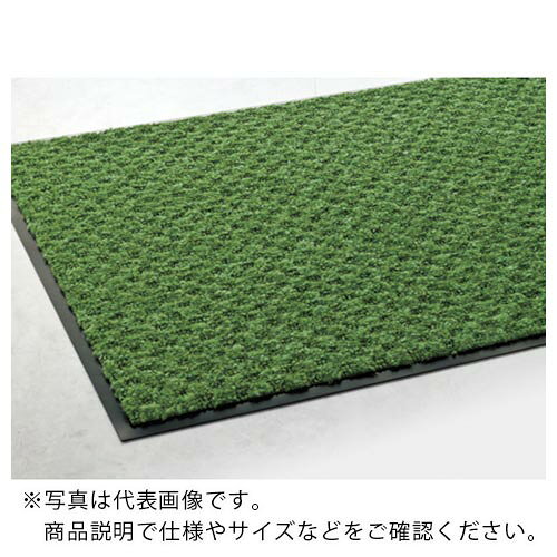 特長：抜群の除塵性能で腰が強くヘタりにくい製品です。用途：屋内、風除室、通路などに。仕様：色：オリーブグリーンサイズ長辺(mm)：750サイズ短辺(mm)：450厚さ(mm)：9.5泥抜き穴：なし防炎適合品：1約9.5mm(パイル7.5mm...
