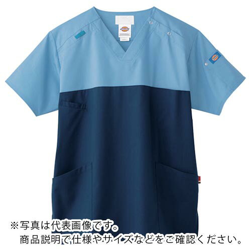 特長：ディッキーズならではの大胆な切り替え配色、右肩には差し色でストラップを通せるループ、左袖にはディッキーズロゴを施した、他と差のつくオシャレなデザインです。汗も吸い取りやすく、ナチュラルなストレッチを効かせたパルパー制電トロは、着こむほ...