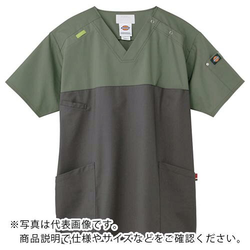 特長：ディッキーズならではの大胆な切り替え配色、右肩には差し色でストラップを通せるループ、左袖にはディッキーズロゴを施した、他と差のつくオシャレなデザインです。汗も吸い取りやすく、ナチュラルなストレッチを効かせたパルパー制電トロは、着こむほ...