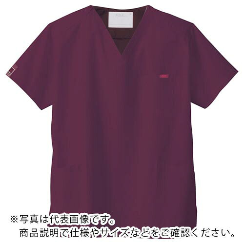 特長：ポリエステル65%、綿35%のダンガリーシャツのような肌触りと、使い込むほど風合いの出る素材感で人気です。カラー数NO1。自分に合ったカラーが見つかる商品です。用途：美容・医療従事者用に。仕様：色：ワインサイズ：LL着丈(cm)：73...