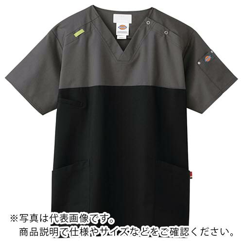 特長：ディッキーズならではの大胆な切り替え配色、右肩には差し色でストラップを通せるループ、左袖にはディッキーズロゴを施した、他と差のつくオシャレなデザインです。汗も吸い取りやすく、ナチュラルなストレッチを効かせたパルパー制電トロは、着こむほ...