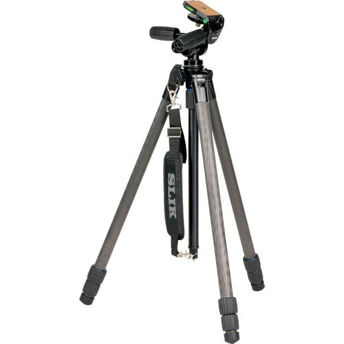 特長：28mmパイプ径の3段スタンダードモデルです。仕様：全高：1870〜1545mm縮長：725mm地上最低高：370mmパイプ径：28mm段数：3段カメラ台のサイズ：65×50mm材質／仕上：脚：カーボンセット内容／付属品：収納ケース・...