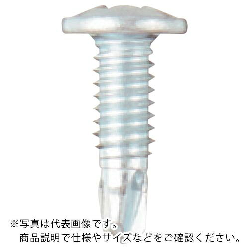 特長：薄鋼板の締結でも空回りしにくく、しっかり締結します。仕様：呼び寸法(mm)d：4よび径（mm）：4全長（mm）：13ネジ部（mm）：13頭径（mm）：8.0適応板厚（mm）：鋼板厚0.4〜0.8mmまでの2枚重ね箱入材質／仕上：鉄　●...