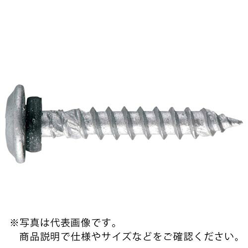 特長：高耐久のポリオレフィン系パッキンによりしっかり防水します。ねじ頭部はパッキンを包み込む特殊形状です。特殊先端形状採用により、下地材の木割れを軽減します。仕様：寸法(mm)d：4.3よび径（mm）：4.3全長（mm）：18ネジ部（mm）...