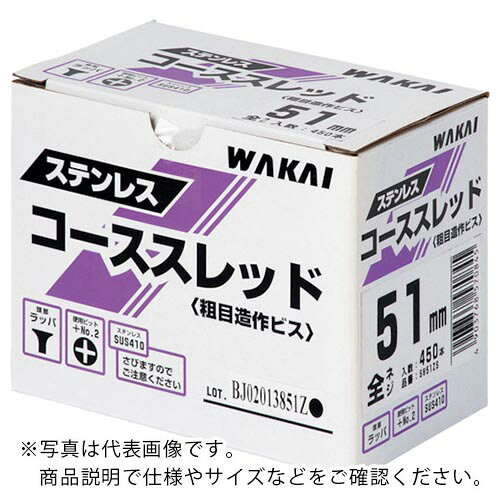 用途：木材仕様：寸法(mm)d：3.8よび径（mm）：3.8全長（mm）：38ネジ部（mm）：33頭径（mm）：8.3頭部形状：ラッパねじタイプ：全ねじ箱入材質／仕上：ステンレス　SUS410　●代表画像について 商品によっては、代表画像を...