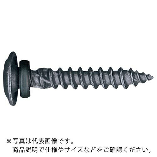 特長：高耐久のポリオレフィン系パッキンによりしっかり防水します。ねじ頭部はパッキンを包み込む特殊形状です。特殊先端形状採用により、下地材の木割れを軽減します。仕様：寸法(mm)d：4.3よび径（mm）：4.3全長（mm）：27ネジ部（mm）...