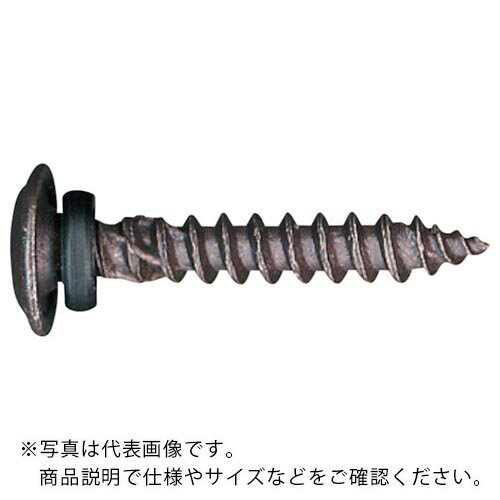 特長：高耐久のポリオレフィン系パッキンによりしっかり防水します。ねじ頭部はパッキンを包み込む特殊形状です。特殊先端形状採用により、下地材の木割れを軽減します。仕様：寸法(mm)d：4.3よび径（mm）：4.3全長（mm）：27ネジ部（mm）...