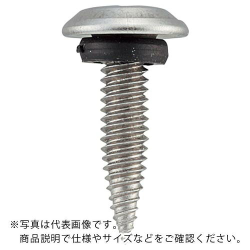 用途：薄鋼板、薄鋼板仕様：呼び寸法(mm)d：4よび径（mm）：4全長（mm）：16ネジ部（mm）：16頭径（mm）：10.0適応板厚（mm）：0.5mmまでの2枚重ね計1.0mm以内箱入材質／仕上：ステンレス　SUS410　●代表画像につ...