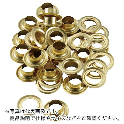 特長：大容量、円柱ケース入りの真鍮製8MM両面ハトメ玉です。用途：シートなどの穴の補修・補強に仕様：玉入数（組）：400材質／仕上：玉：真鍮製　●代表画像について 商品によっては、代表画像を使用している場合がございます。 商品のカラー、サイ...