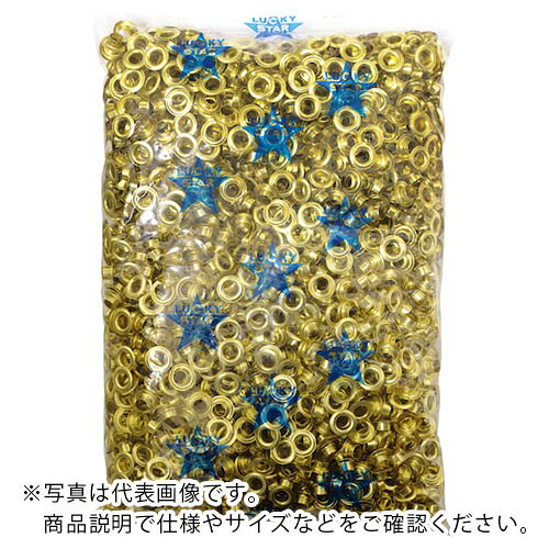 特長：業務用などに便利な袋入り真鍮製両面ハトメ玉です。厚紙・ビニール・皮革・布などの補修・補強に便利です。用途：厚紙・布・ビニール・皮革などの補修、補強に仕様：ハトメ穴径（mm）：約15最大取付厚（mm）：約4.0入数（組）：500下穴サイ...