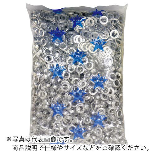 特長：業務用などに便利な袋入りアルミ製両面ハトメ玉です。厚紙・ビニール・皮革・布などの補修・補強に便利です。用途：厚紙・布・ビニール・皮革などの補修、補強に仕様：ハトメ穴径（mm）：約10最大取付厚（mm）：約3.0入数（組）：2000下穴...
