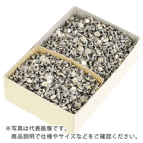 特長：業務用などに便利な箱入り特大カシメ玉です。用途：レザーホルダーや、バックの補強に仕様：サイズ：13下穴径(mm)：4対応素材厚（mm）：5.0~7.5入数（組）：1000　●代表画像について 商品によっては、代表画像を使用している場合...