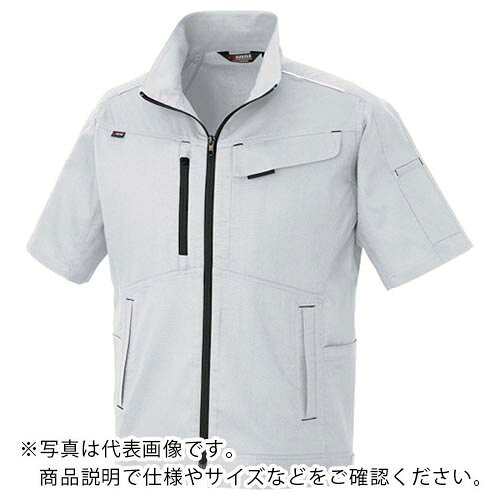 特長：軽量ストレッチ生地を使用しています。高通気素材です。ストレッチ生地と立体カッティングで、腕・肩部分が動かしやすい作業着です。制電防止タイプです。用途：作業全般に。仕様：色：グレーサイズ：6L着丈(cm)：71胸囲(cm)：148裄丈：...