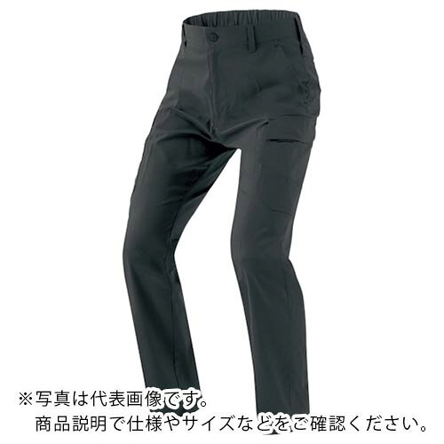 特長：軽量ストレッチ生地使用　高通気素材です。制電防止タイプです。用途：工場・倉庫・配送・ビルメンテナンス業などに。仕様：色：チャコールグレーサイズ：3Lウエスト(cm)：92〜97股下(cm)：80JIS-T8118適合　軽量・高通気・ス...