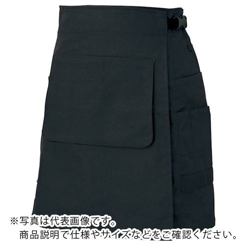 特長：ウエスト調整機能付き　大容量左右対称ポケット　ウエスト簡単脱着用途：倉庫業　軽作業仕様：色：ブラック着丈(cm)：46サイズ：Mウエスト(cm)：72〜80帯電防止生地使用 ストレッチ性材質／仕上：生地：CVCロイヤルオックスストレッ...