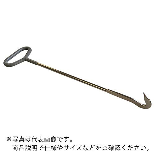 特長：マンホールや浄化槽のフタ・グレーチングを安全に持ち上げることができます。フック部は薄く仕上てあり、素手では上げにくい幅の狭いグレーチングにも対応できます。重く上げづらい浄化槽やマンホールの蓋の持ち上げに便利です。ソフトグリップ仕様で手...