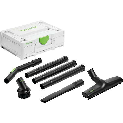 特長：FESTOOL集塵機の標準セットに付属する清掃部品セットです。仕様：適合機種：CT26/36/48幅(mm)：396奥行(mm)：296高さ(mm)：137セット内容／付属品：D36カーブチューブ×1D36ストレートチューブ×3D36...