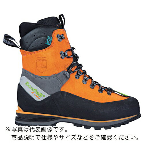 特長：チェーンソーからの保護性能の高い Class 2(24m/s)規格取得品です。高いレベルで防水性と透湿性を兼ね備えており、作業中も足をドライに保ちます。高品質なレザー素材は足に馴染みやすく、様々な体勢に柔軟に追従します。タン部分とアッ...