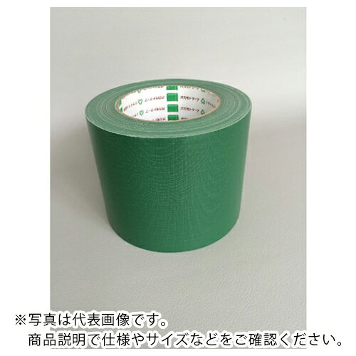 特長：手で簡単に切れますので作業効率がアップします。糊厚があるので粗面によくなじみます。重ね貼りができ、油性インクで文字が書けます。用途：重梱包用。各種色分用。仕様：色：緑幅(mm)：100長さ(m)：25厚さ(mm)：0.31引張強度(N...