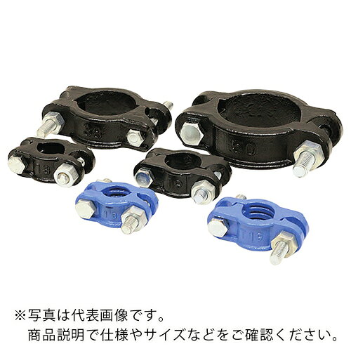 特長：鋳鉄製の両ネジ式ホースバンドです。頑丈で強力な締め付けが可能で、高圧用や油圧用ホースに適しています。仕様：最大径(mm)：26最小径(mm)：24バンド幅(mm)：23厚さ(mm)：76角ボルト(mm)：17×50呼び径：19材質／仕...